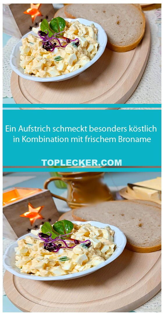 Ein Aufstrich schmeckt besonders köstlich in Kombination mit frischem Brot.